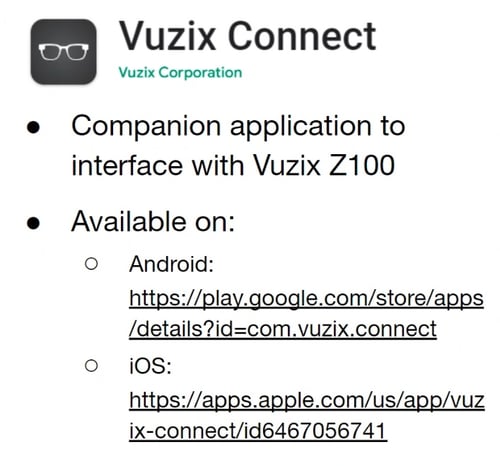 Vuzix Z100 Release Information